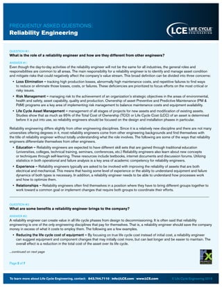 Reliability Engineering Q&A - LCE | PDF