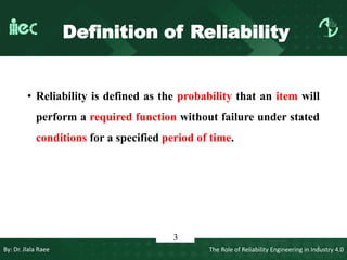 Reliability engineering in industry 4.0 000826 | PPT