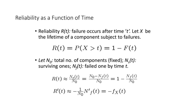 Reliability Engineering intro.pptx | Free Download