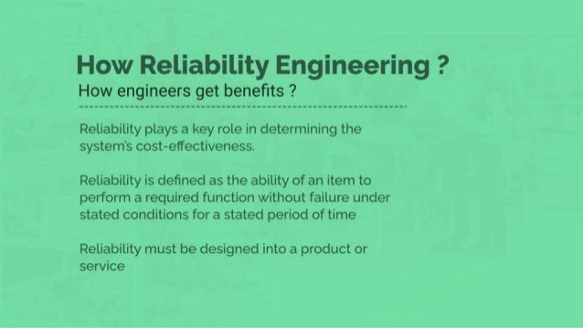 Reliability Engineering Training, Courses and Certifications | PPTX