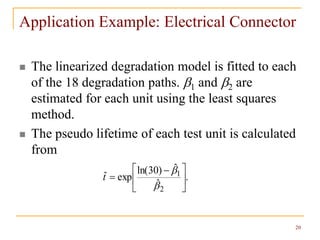 Reliability estimation from accelerated degradation testing | PDF