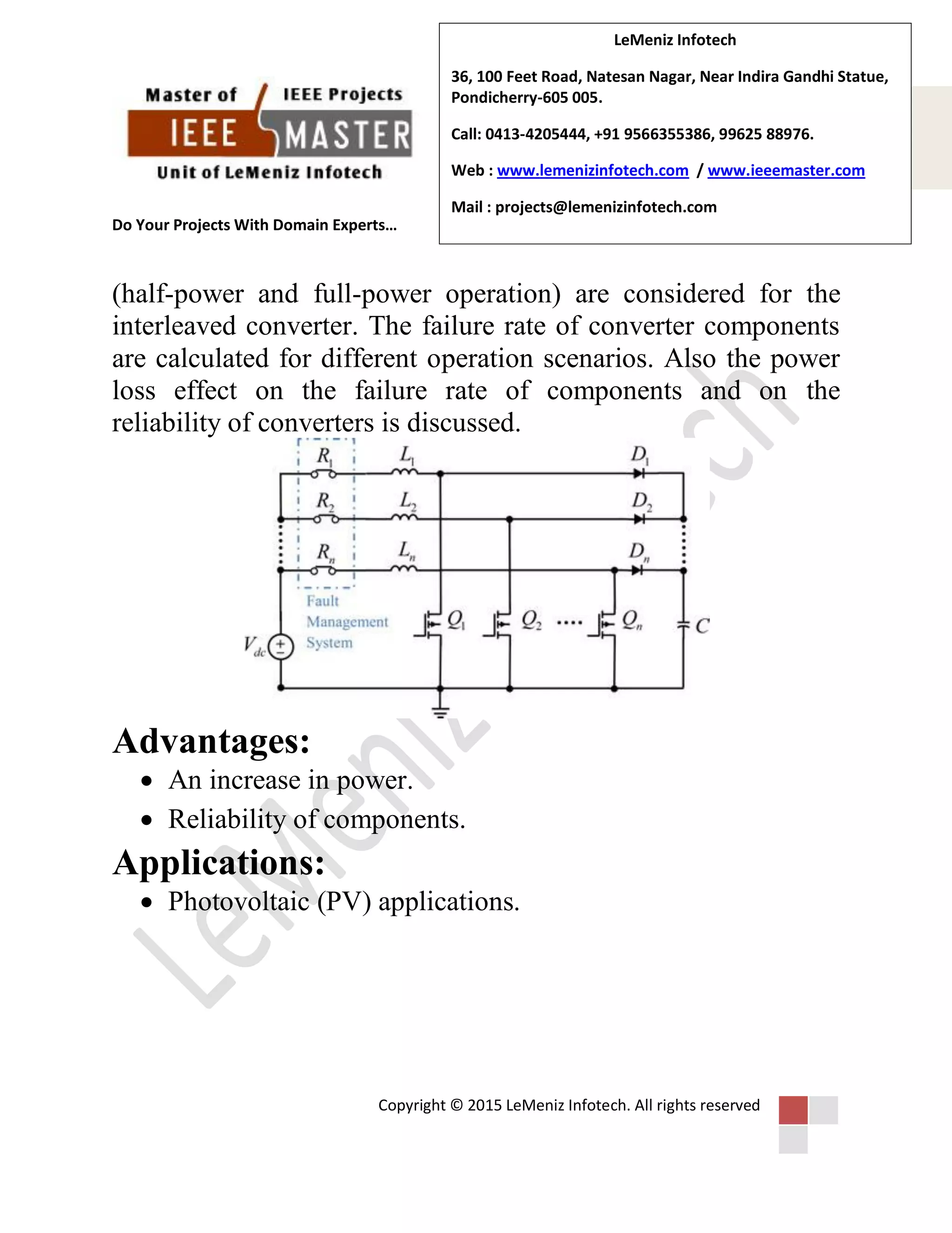 Reliability evaluation of conventional and interleaved dc–dc boost ...