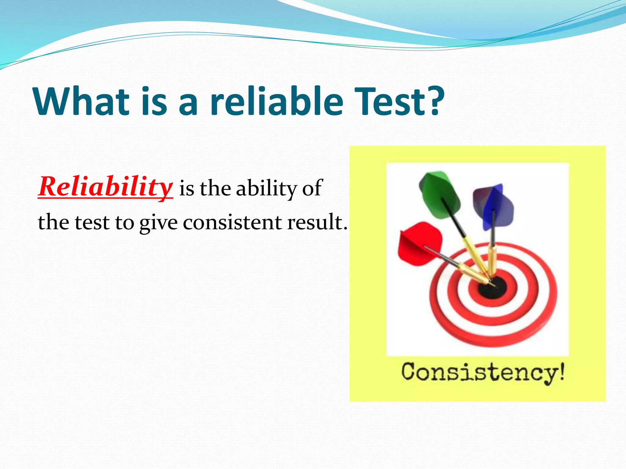 Reliability in Psychological Testing | PPTX