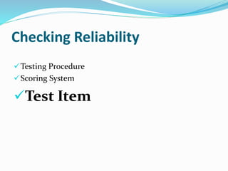 Reliability in Psychological Testing | PPT