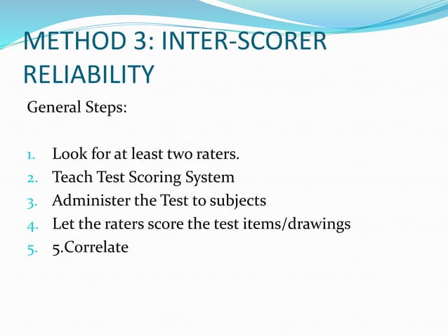 Reliability in Psychological Testing | PPT
