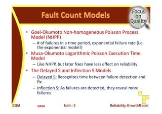 Reliability growth models | PDF
