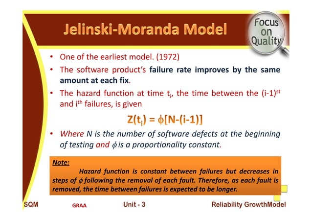 Reliability growth models | PDF