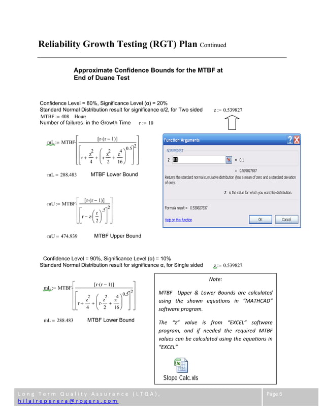 Reliability Growth Testing (RGT) Plan | PDF | Technology & Computing