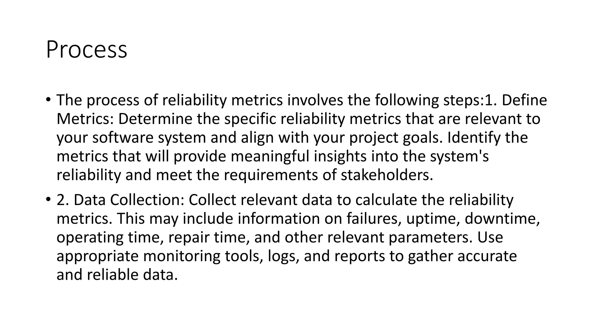 Reliability matrix in software quality.pptx