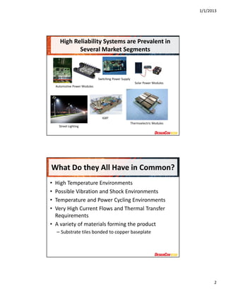 Reliability Modeling of Electronics for Co-designed Systems | PDF