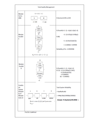 Reliability model series_and_parallel | PDF