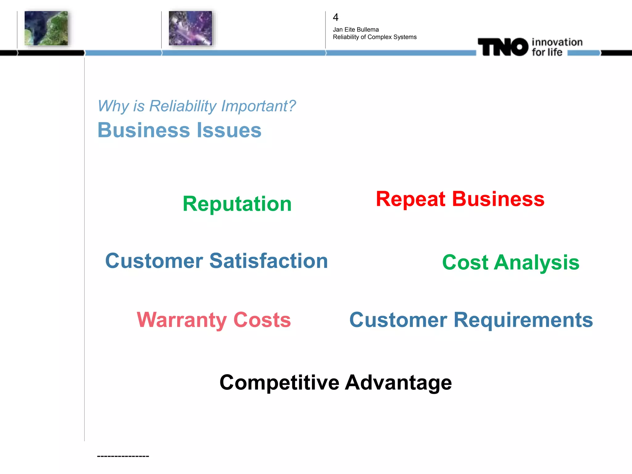 2015 Reliability of complex systems | PPTX