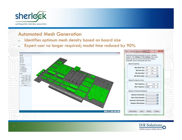 Reliability of power modules using sherlock