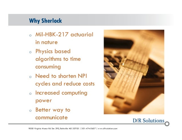 Reliability of power modules using sherlock