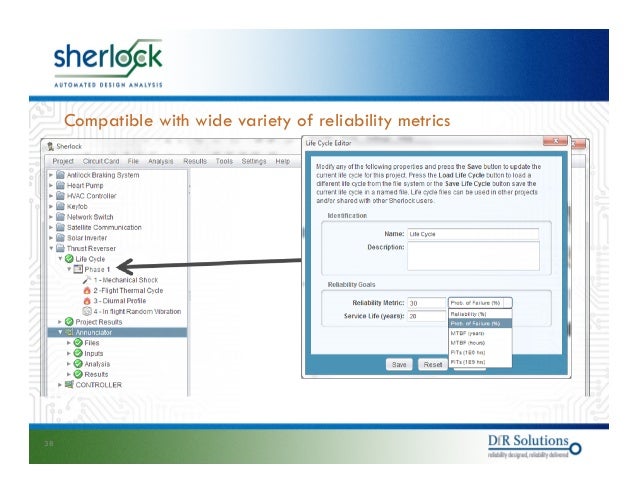 Reliability of power modules using sherlock
