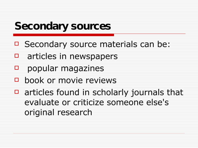 Reliability Of Sources | PPT