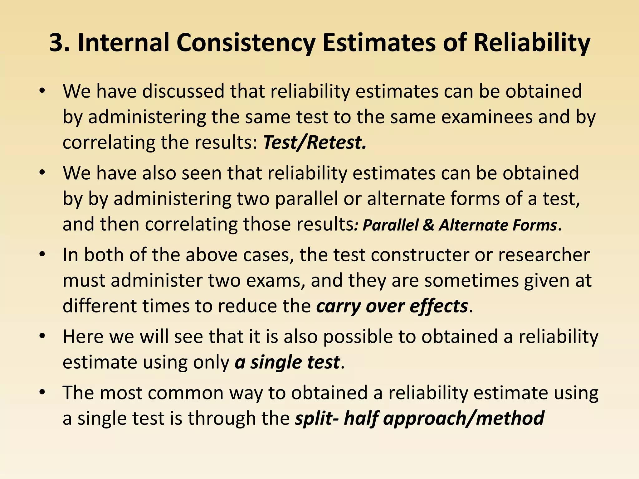 Reliability of test | PPTX