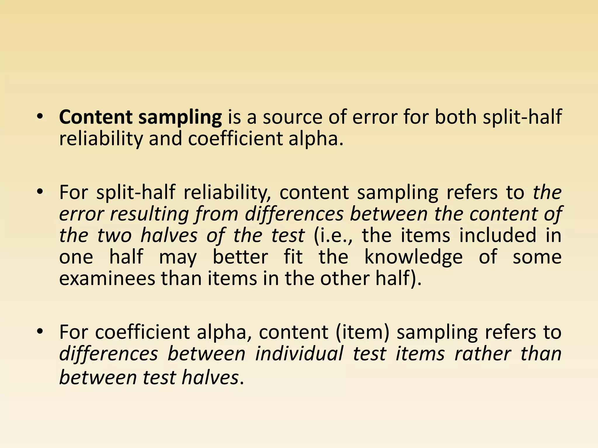 Reliability of test | PPTX