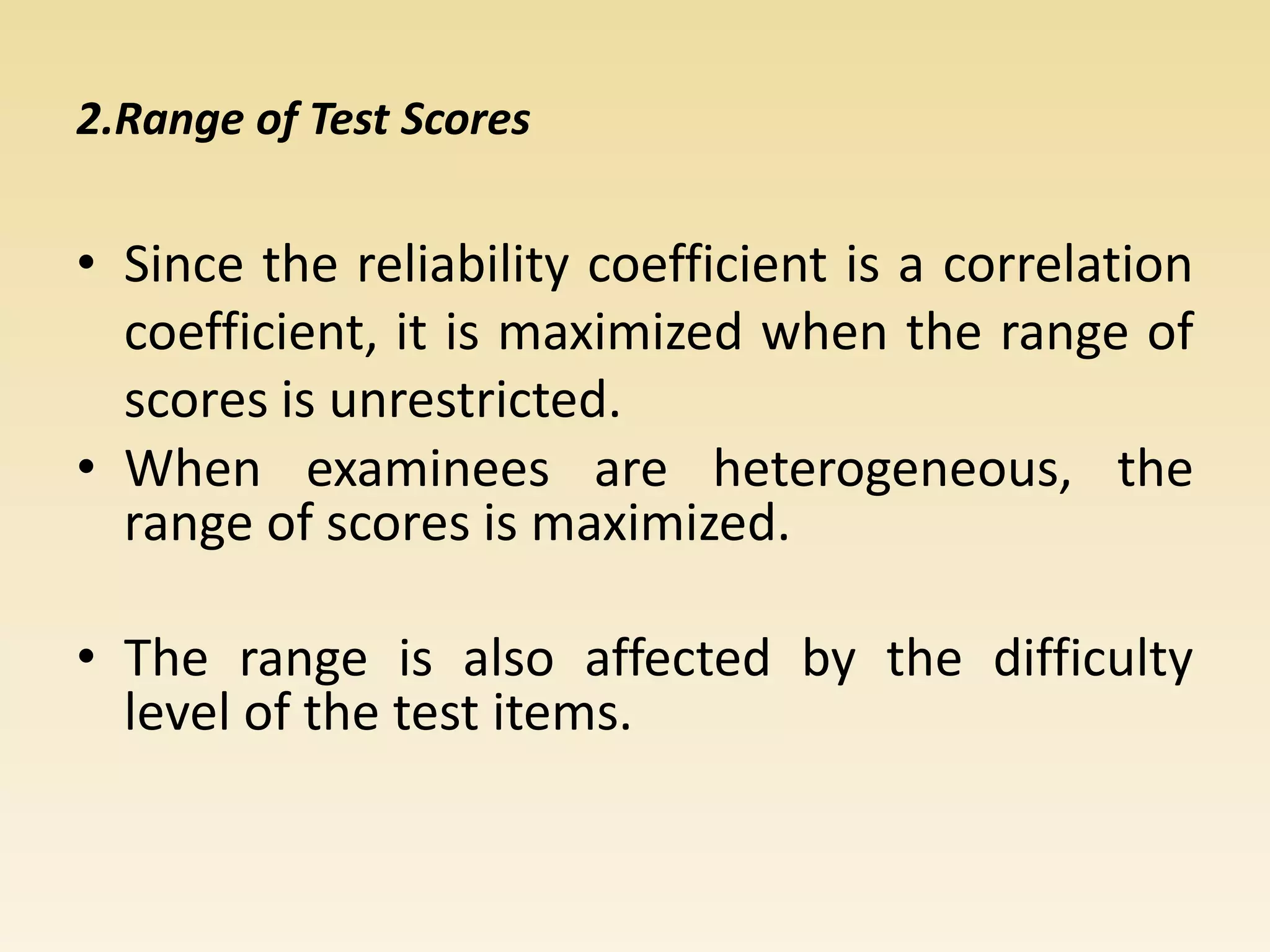 Reliability of test | PPTX