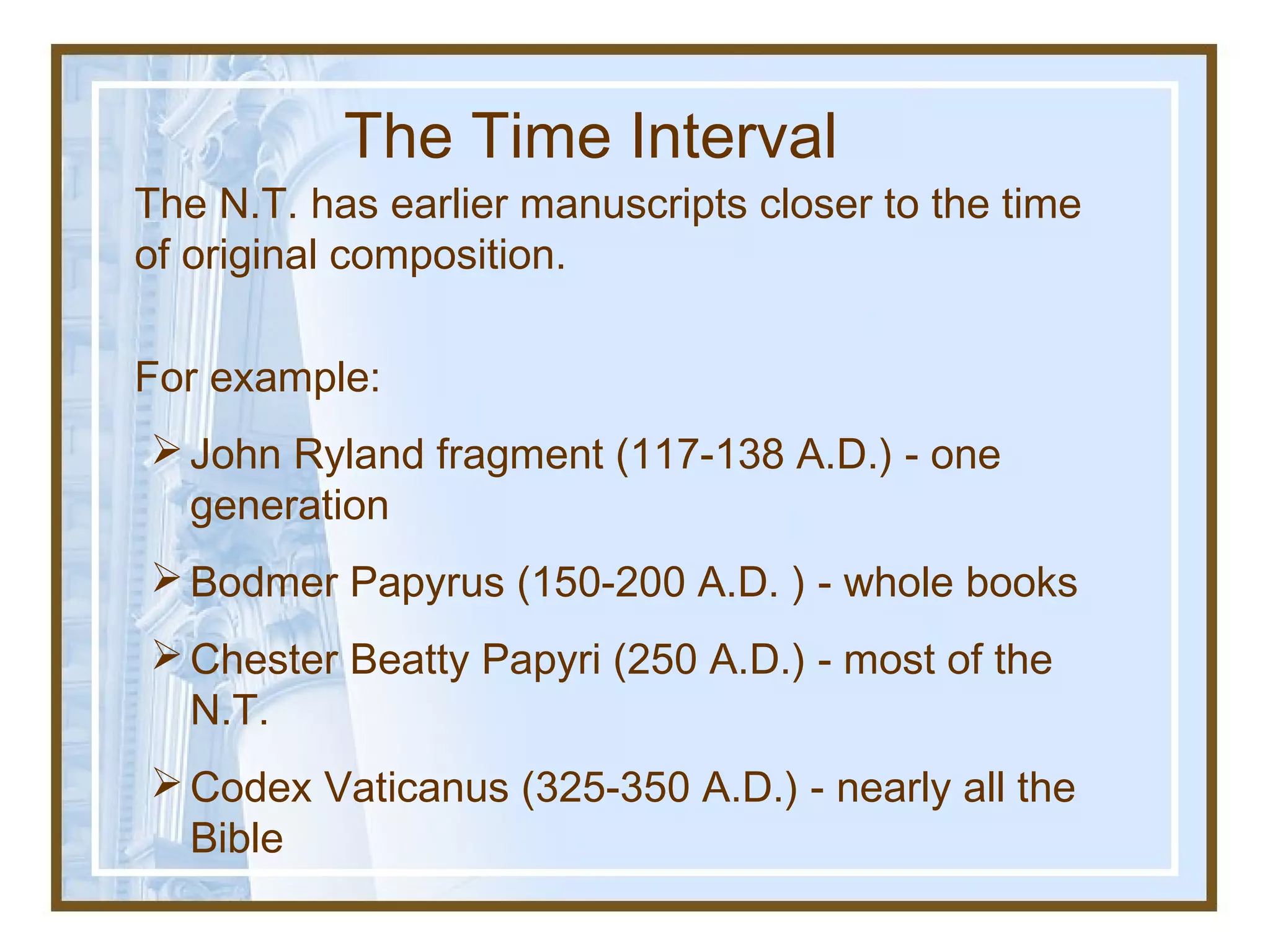 Reliability of the Bible | PPT
