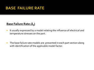 Reliability prediction of electronic components | PPTX