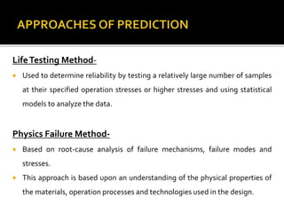 Reliability prediction of electronic components | PPTX