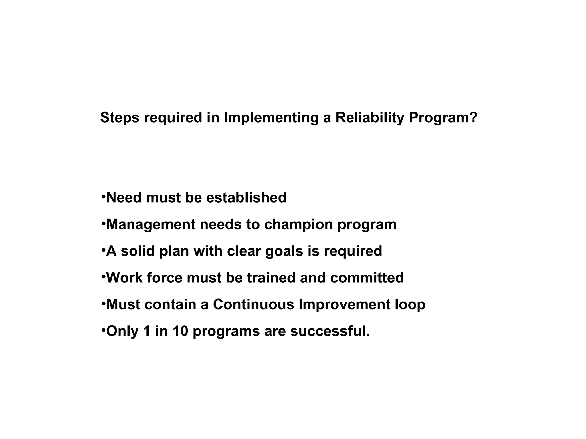 Reliability Presentation | PPT