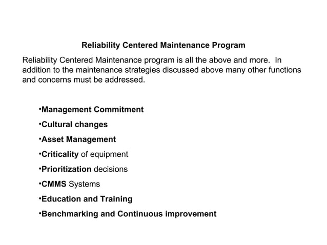 Reliability Presentation | PPT | Business | Business and Finance