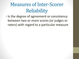 Reliability for testing and assessment | PPTX