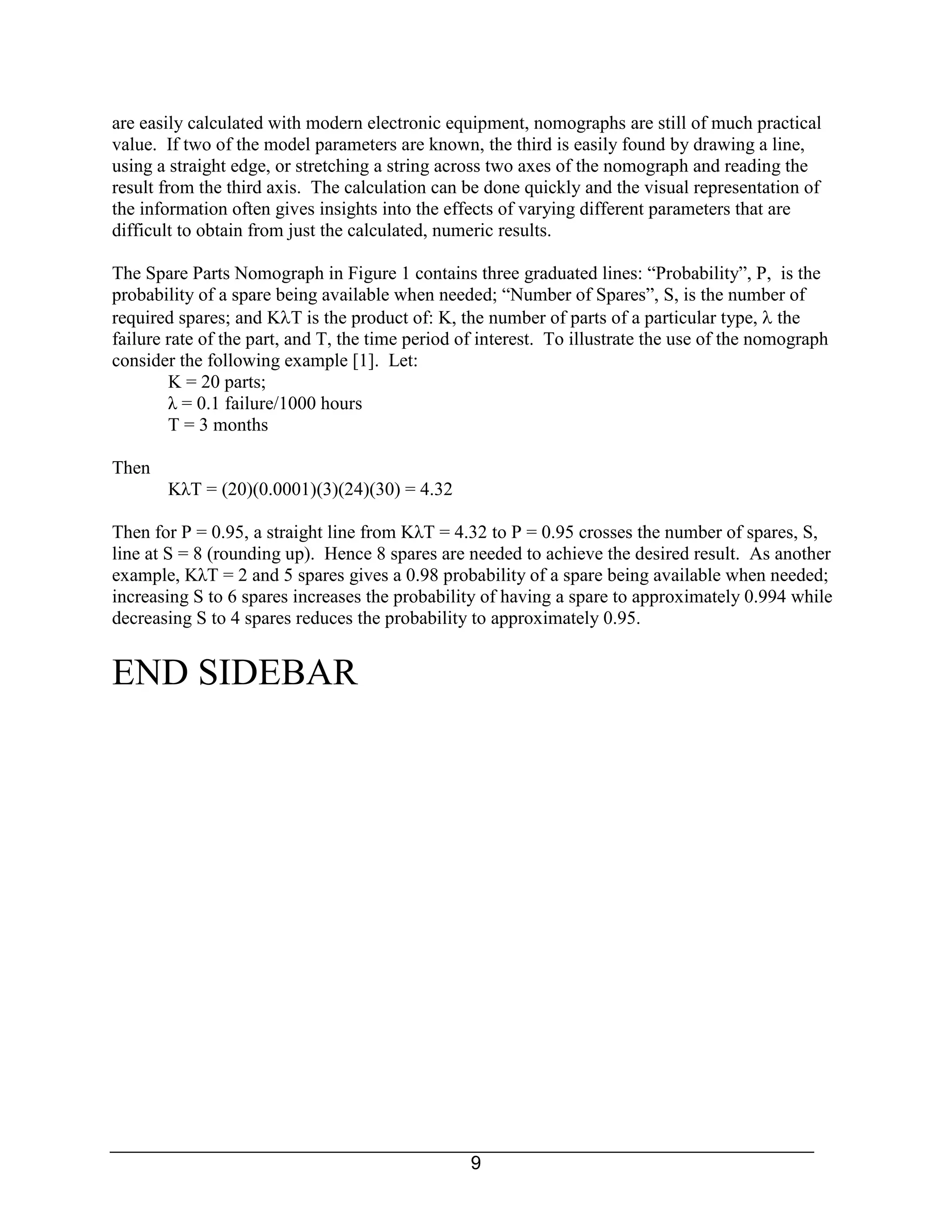 Reliability Spares And Other Considerations | PDF