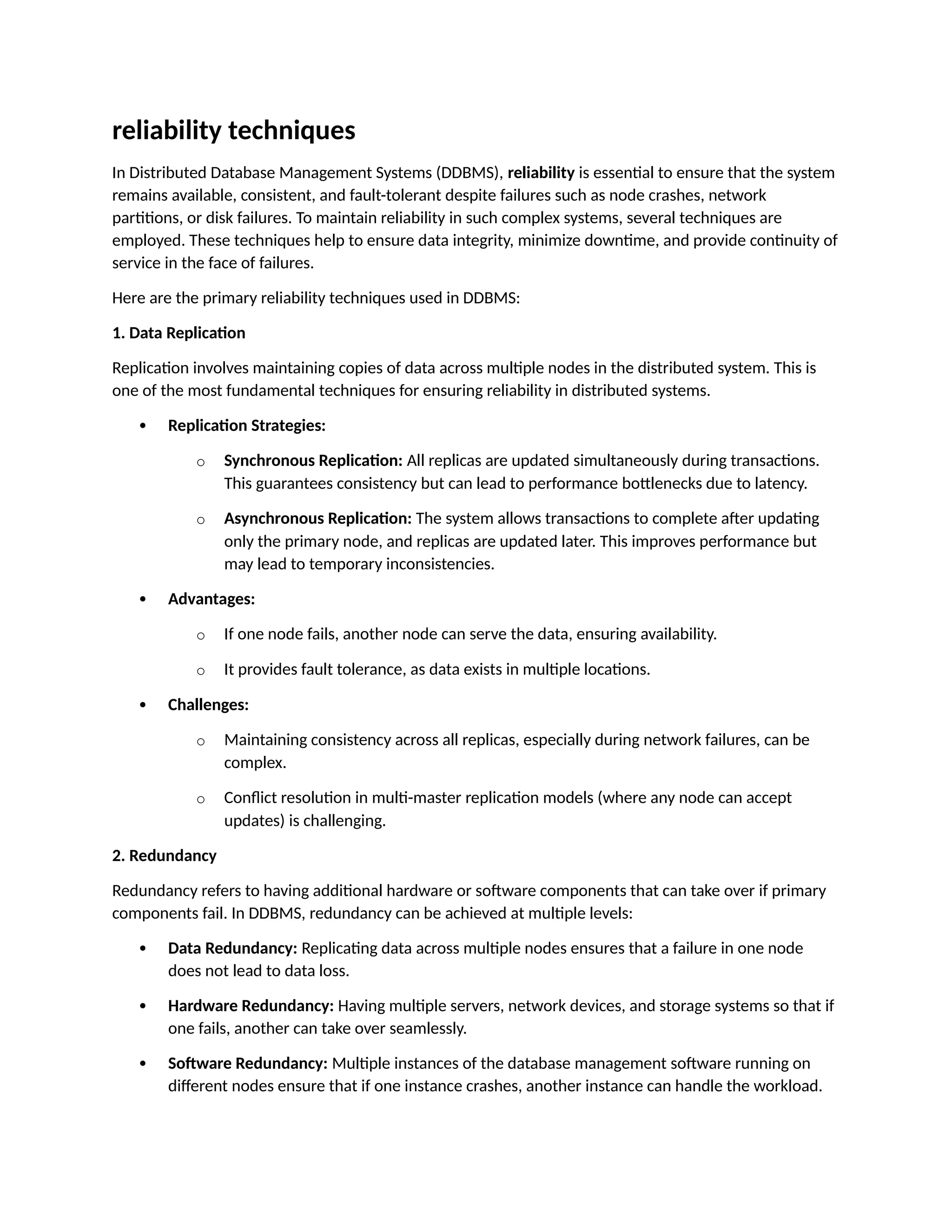 reliability techniques (data mining) course CS&IT | DOCX