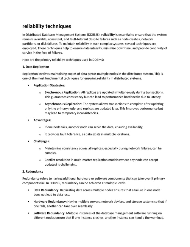 reliability techniques (data mining) course CS&IT | PDF