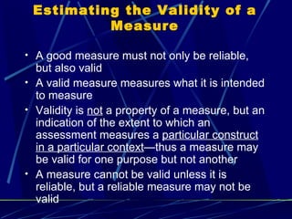 Reliability & validity | PPT