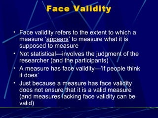 Reliability & validity | PPT