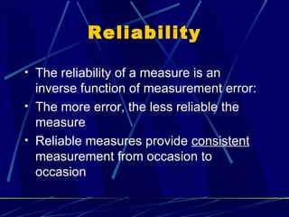 Reliability & validity | PPT