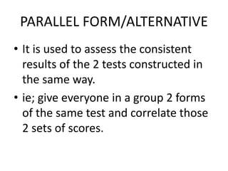 Reliability & validity | PPT