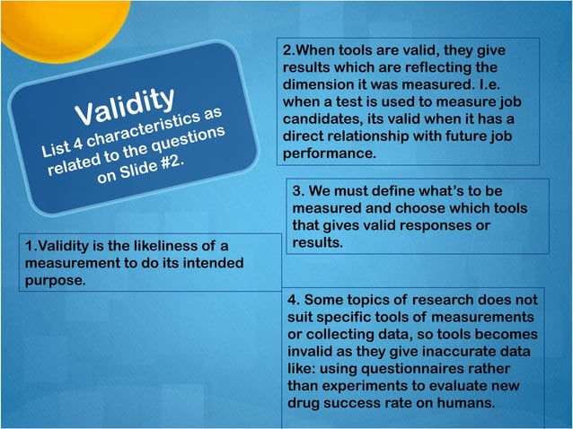 Reliability & validity | PPTX