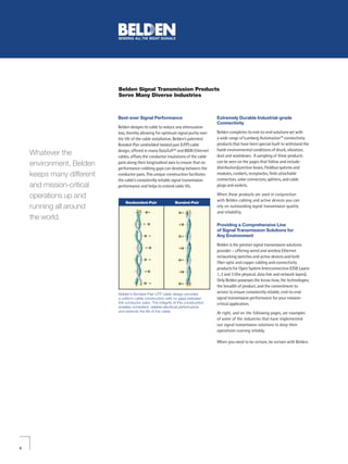 Belden Industrial Ethernet Brochure | PDF