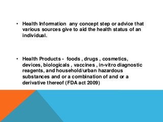 Reliable and unreliable health information.pptx