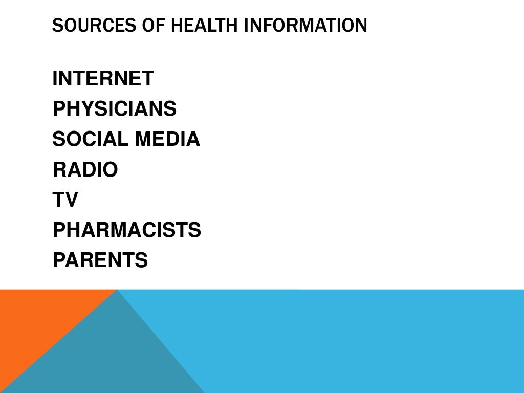 Reliable and unreliable health information.pptx