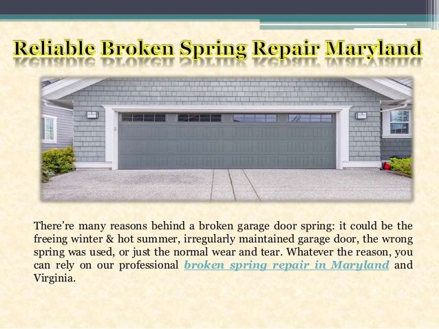 Reliable Broken Spring Repair Maryland.pptx | Free Download