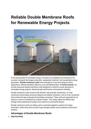 Reliable Double Membrane Roofs for Renewable Energy Projects.docx