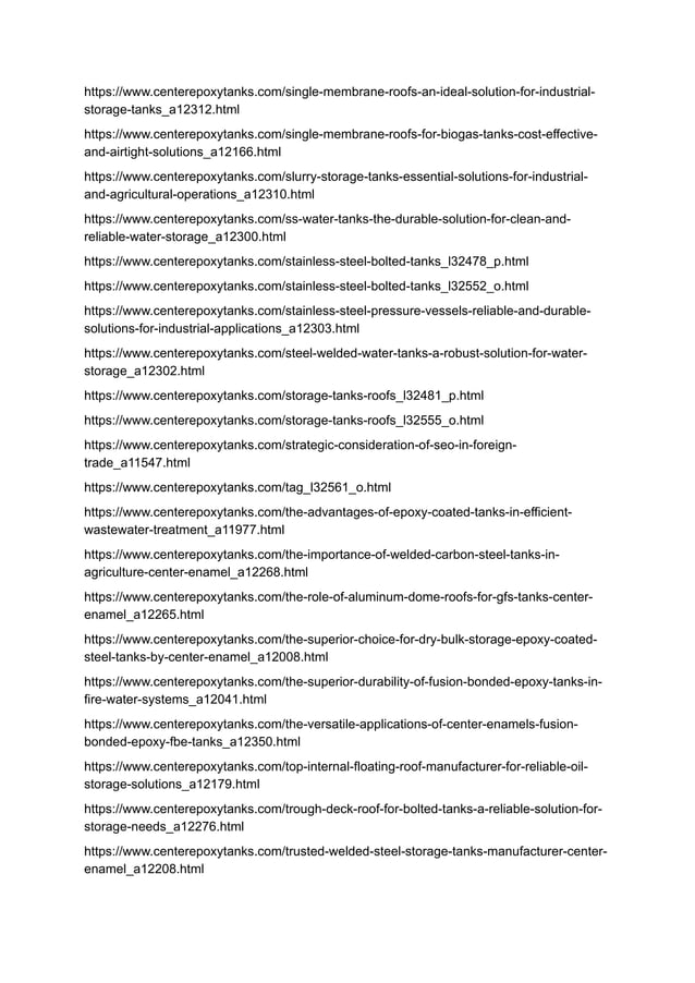 Reliable Internal and External Floating Roof Tanks for Volatile Liquid ...