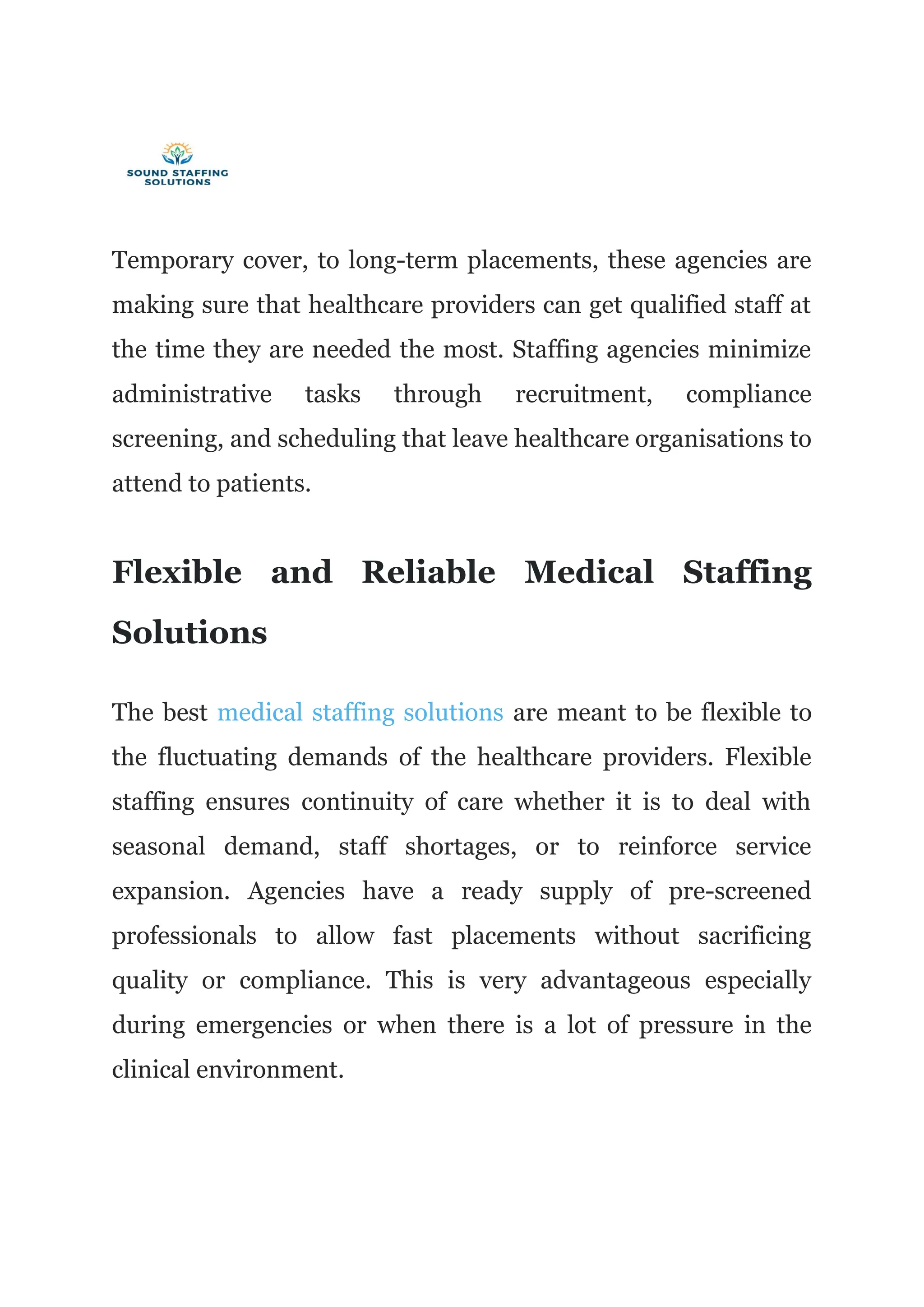 Reliable Medical Staffing Solutions for Modern Healthcare.docx