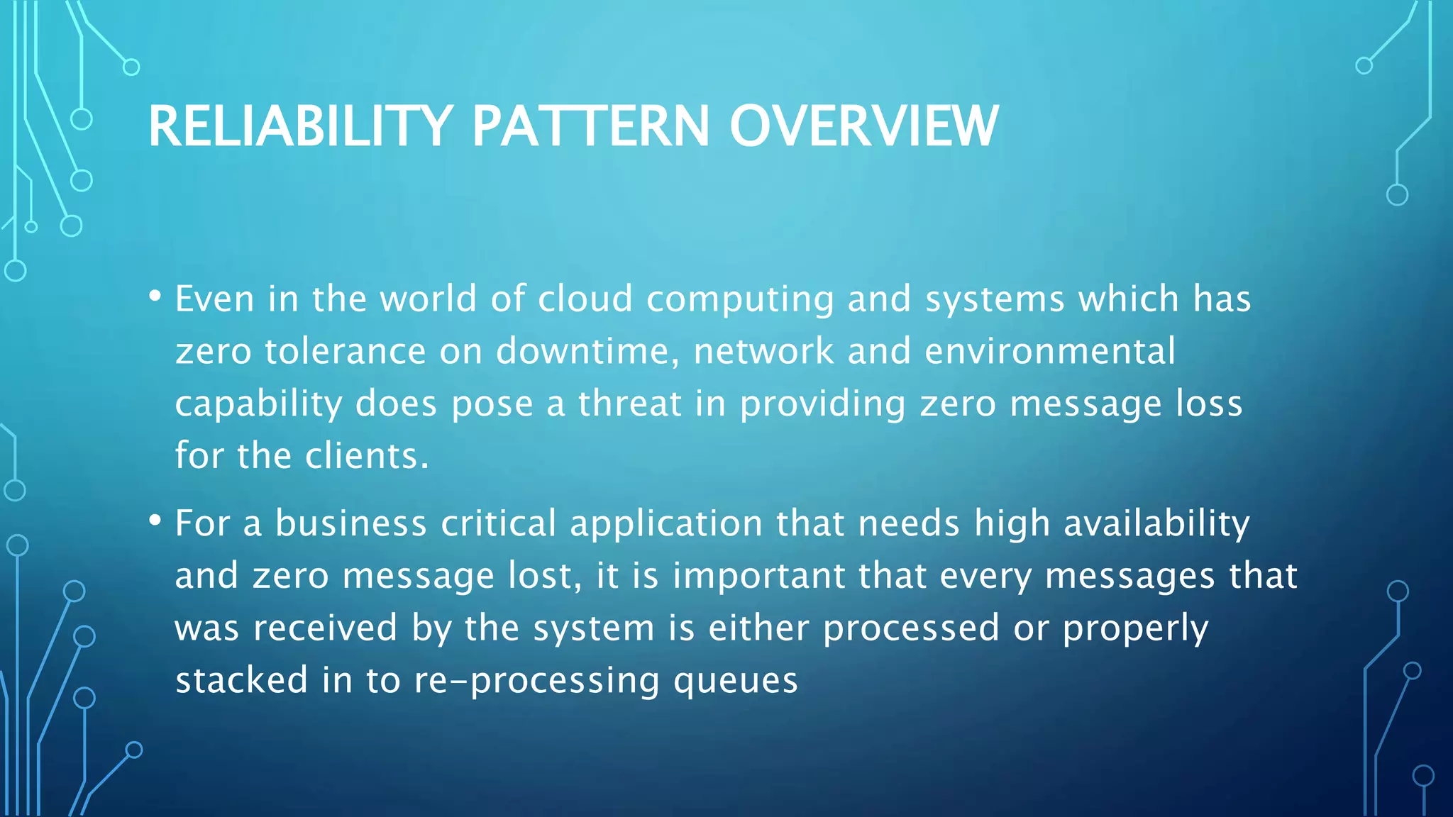 Reliable messaging pattern | PPTX
