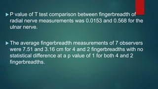 Reliable method of radial and ulnar nerve identification during the ...