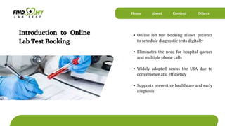 Reliable Online Lab Test Booking Services in the USA | PDF