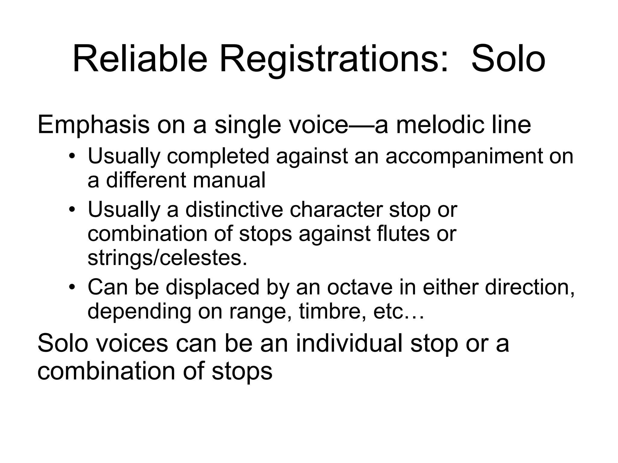 Understanding Pipe Organ Stops and Registrations | PPTX