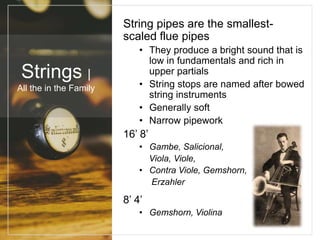 Understanding Pipe Organ Stops and Registrations | PPTX