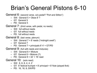 Understanding Pipe Organ Stops and Registrations | PPTX